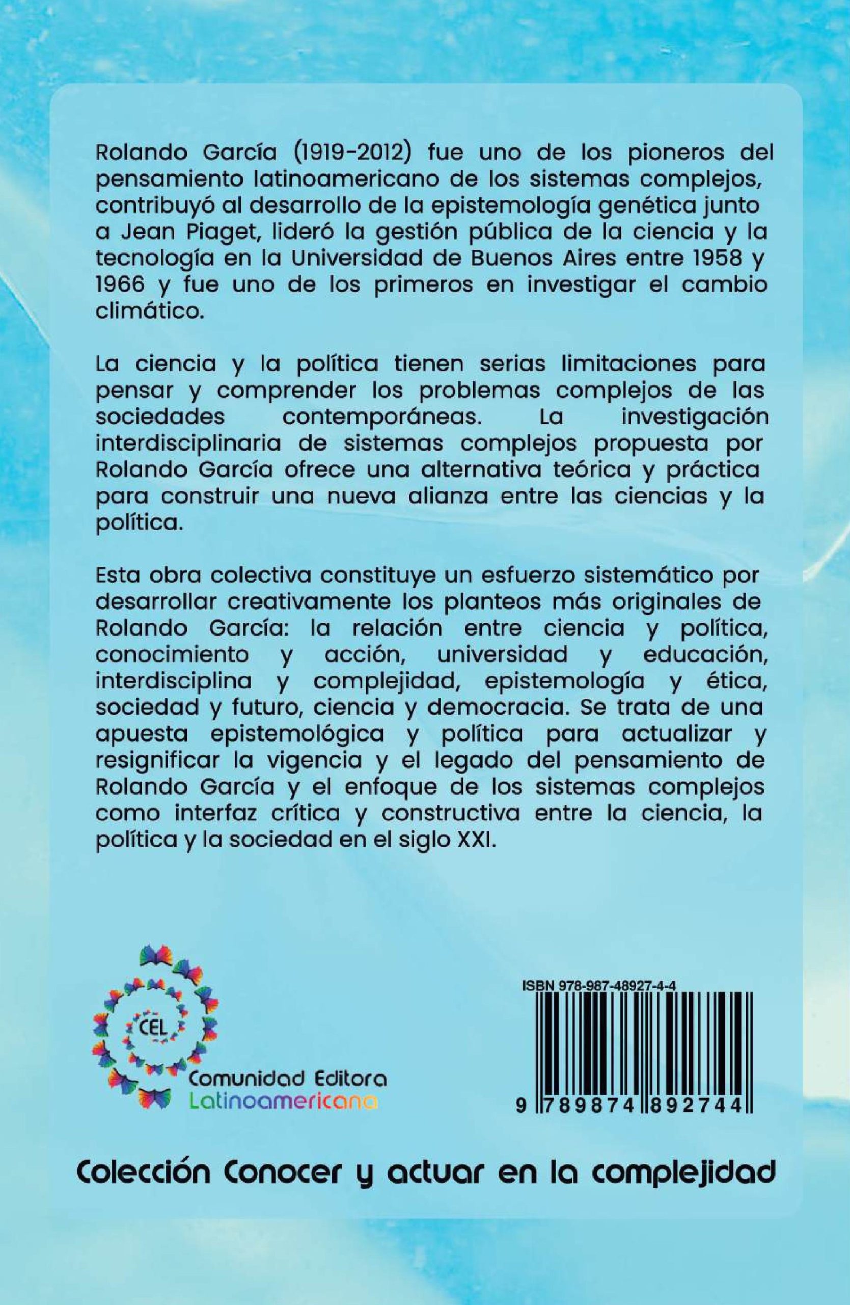 Rolando García y los sistemas complejos. Tomo 2 – Comunidad Editora Latinoamericana